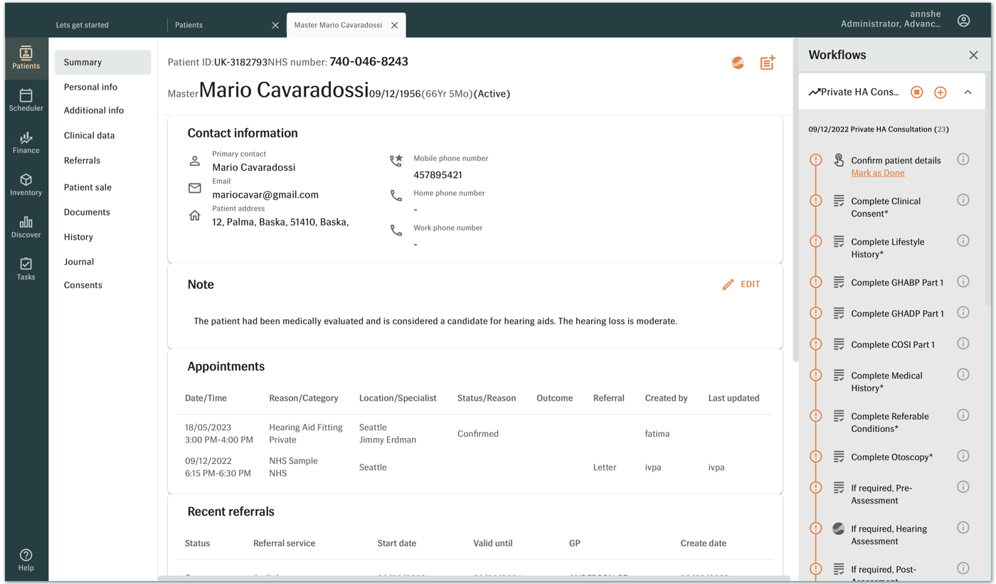 Audiology Patient Management Software - Auditdata Manage