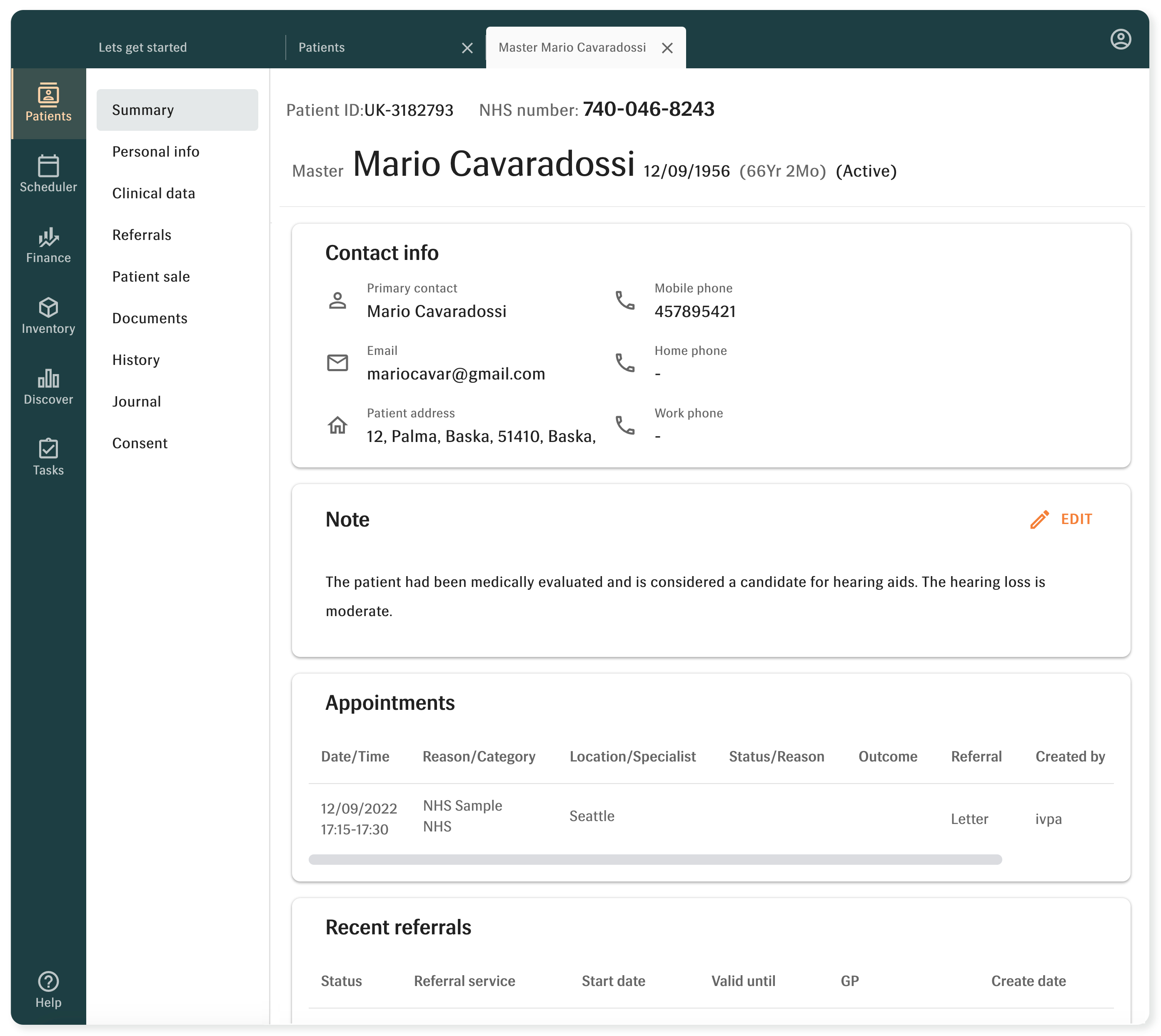 Audiology Patient Management Software - Auditdata Manage